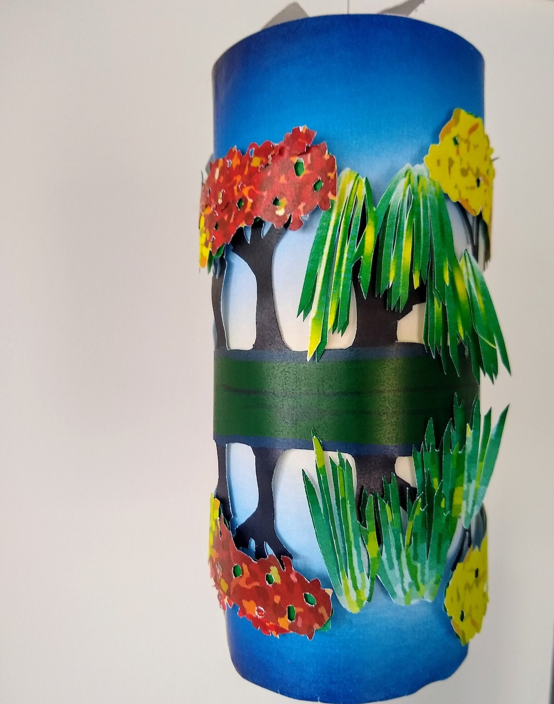 Fall Foliage Reflected, Papercraft, DIY, Kinetic Sculpture - Etsy