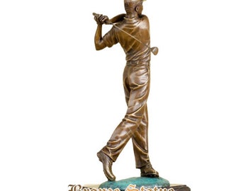 Male Golf Statue - Etsy