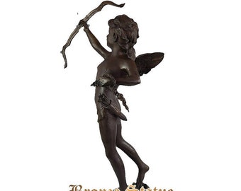 Bronze Cupid Statue - Etsy