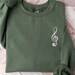 EMBROIDERED Treble Clef, Gift for Music Lover, Music Teacher Gift, Band ...