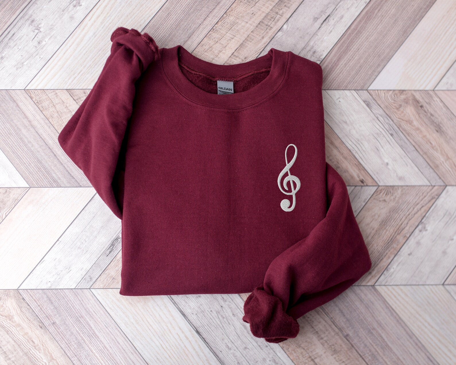 EMBROIDERED Treble Clef, Gift for Music Lover, Music Teacher Gift, Band ...