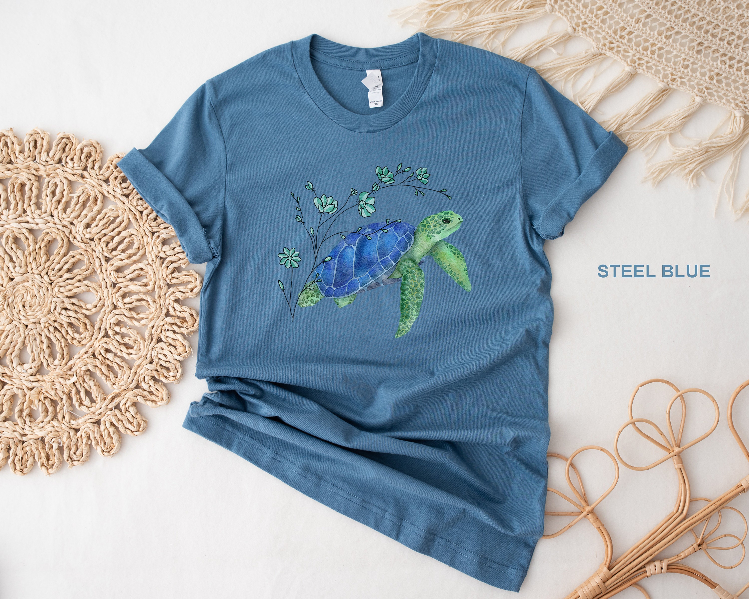 Turtle Shirt Ocean Tshirt Cute Sea Turtle Shirt Beach Tee - Etsy