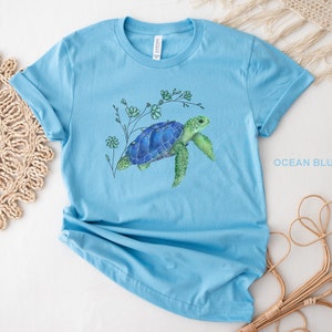 Turtle Shirt, Ocean Tshirt, Cute Sea Turtle Shirt, Beach Tee Shirt ...