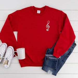 EMBROIDERED Treble Clef, Gift for Music Lover, Music Teacher Gift, Band ...