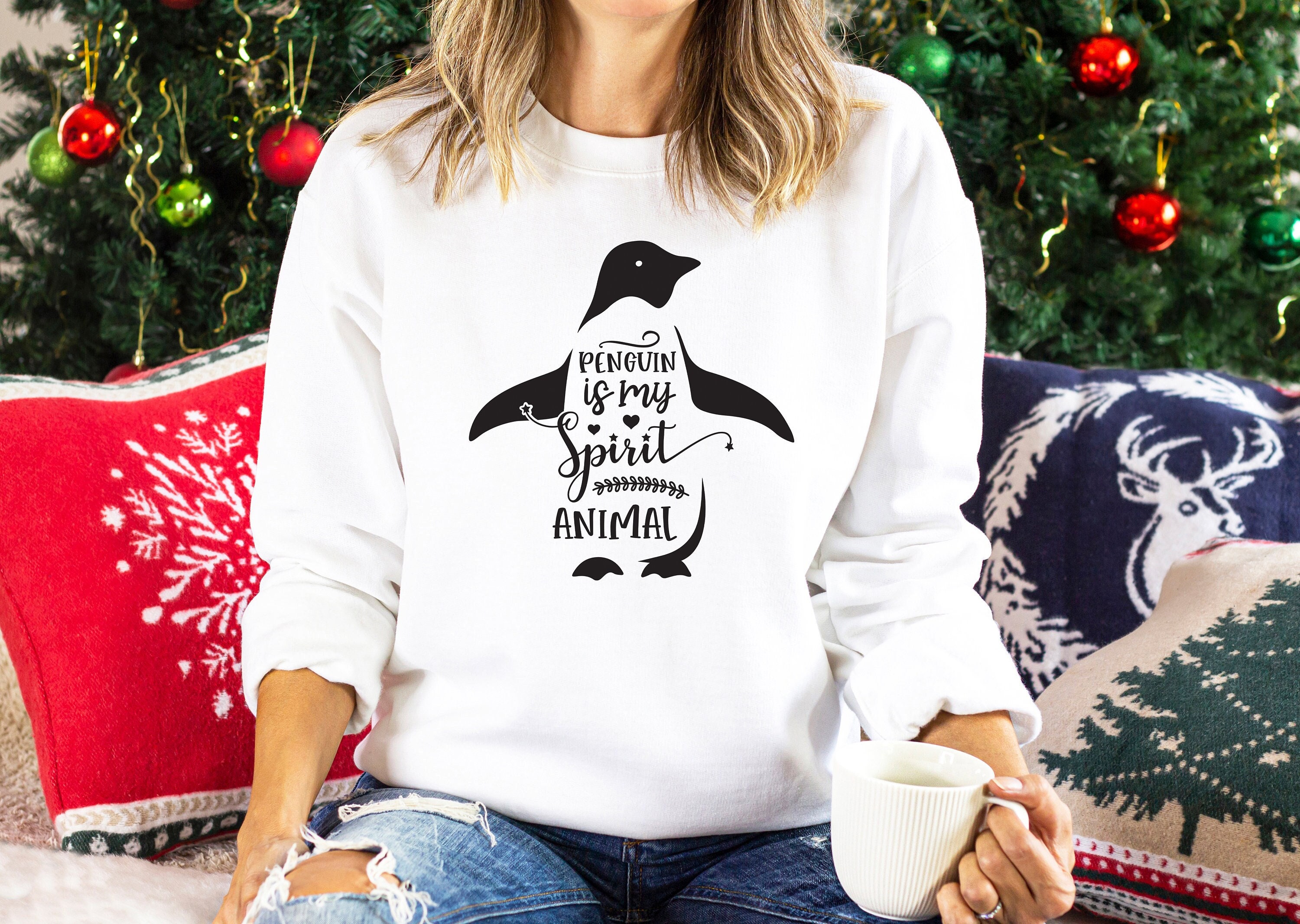 Penguin Sweatshirt, Penguin Shirt, Penguin Gifts, Penguin Lover Gift ...