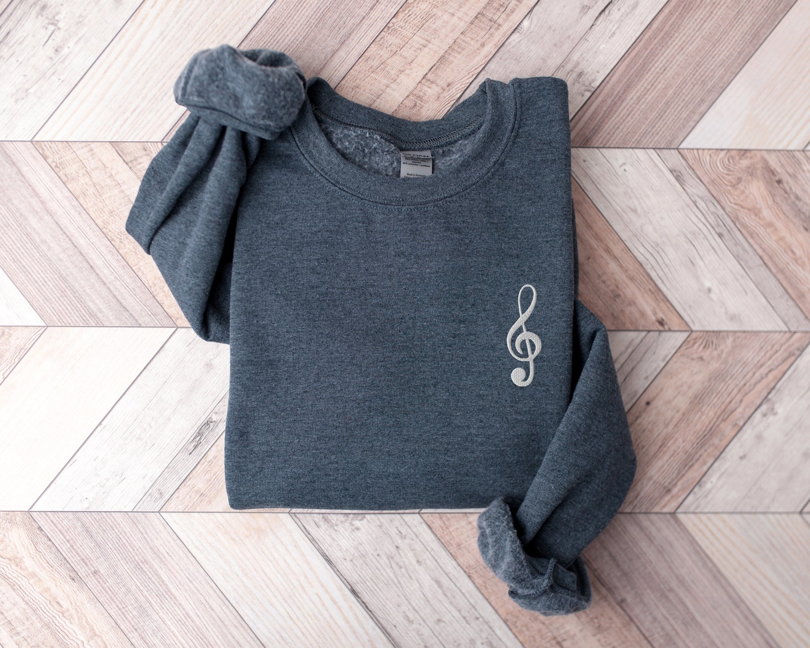 EMBROIDERED Treble Clef, Gift for Music Lover, Music Teacher Gift, Band ...