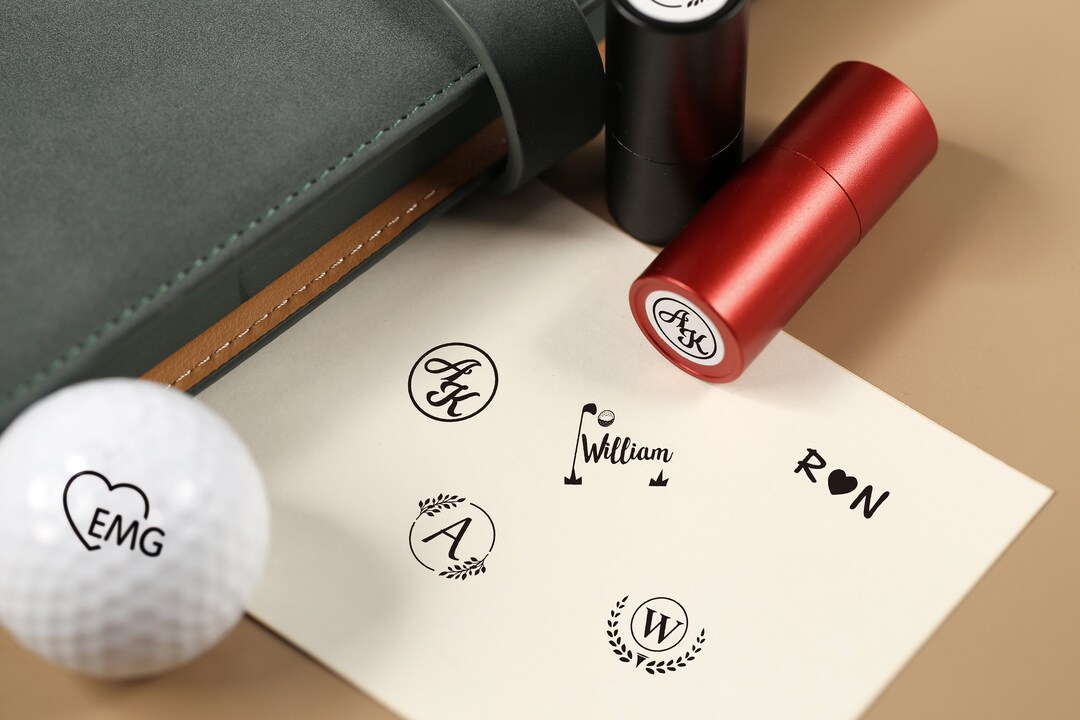 Personalized Your Own Golf Ball Stamp, Golf Ball Marker, Custom Golf ...