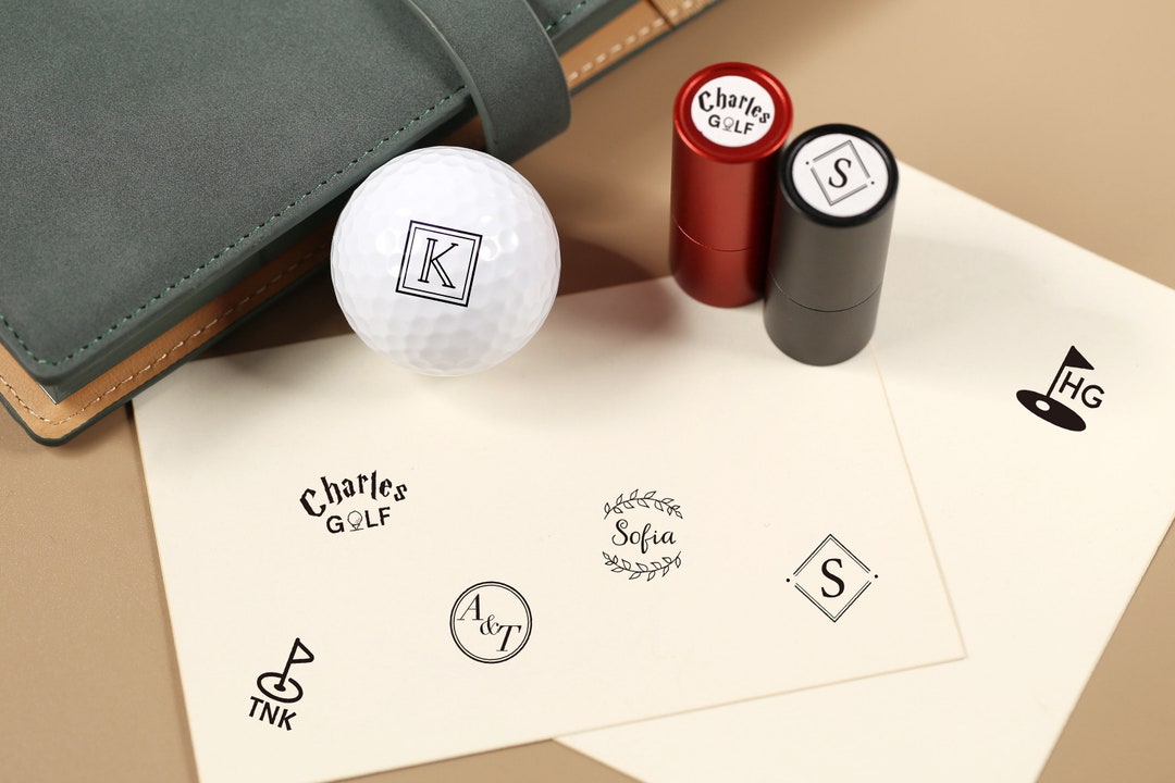 Personalized Your Own Golf Ball Stamp, Golf Ball Marker, Custom Golf ...