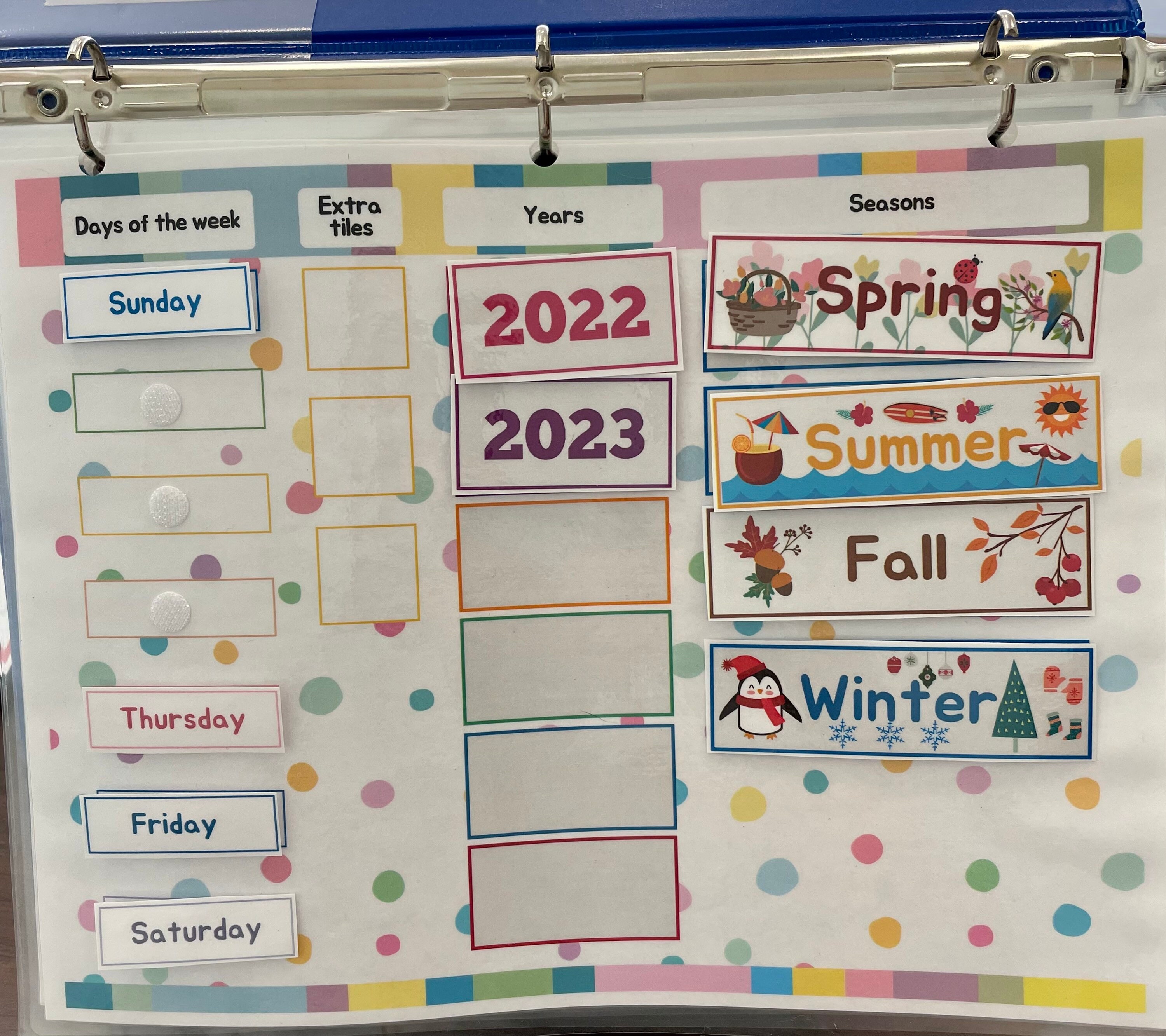 Perpetual Calendar for Kids Preschool Calendar Board | Etsy