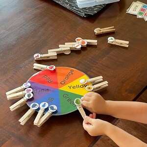 Color Matching Wheel, Preschool Curriculum, Teaching Colors, Toddler ...