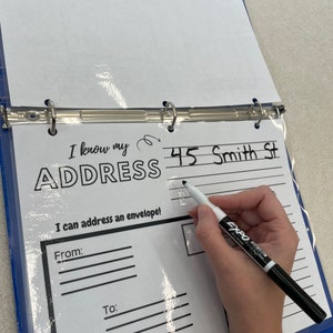 ADDRESS Practice Worksheet, Learn My Address, Kids Address Activity ...