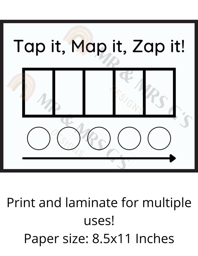 Word Mapping Printable CVC Word List Activity Orthographic - Etsy Canada
