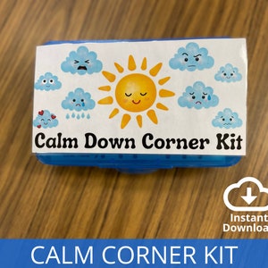 Calm Corner Kit, Printable Emotional Regulation Kit for Kids, Learning ...