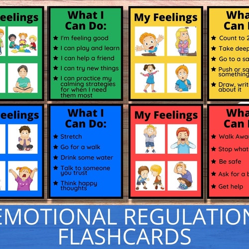 Self-regulation Flashcards Understanding Your Zones Calming | Etsy ...