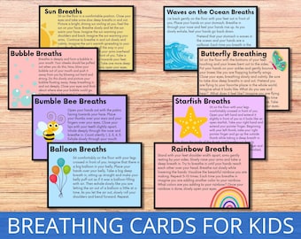 Kids Breathing Cards | Etsy