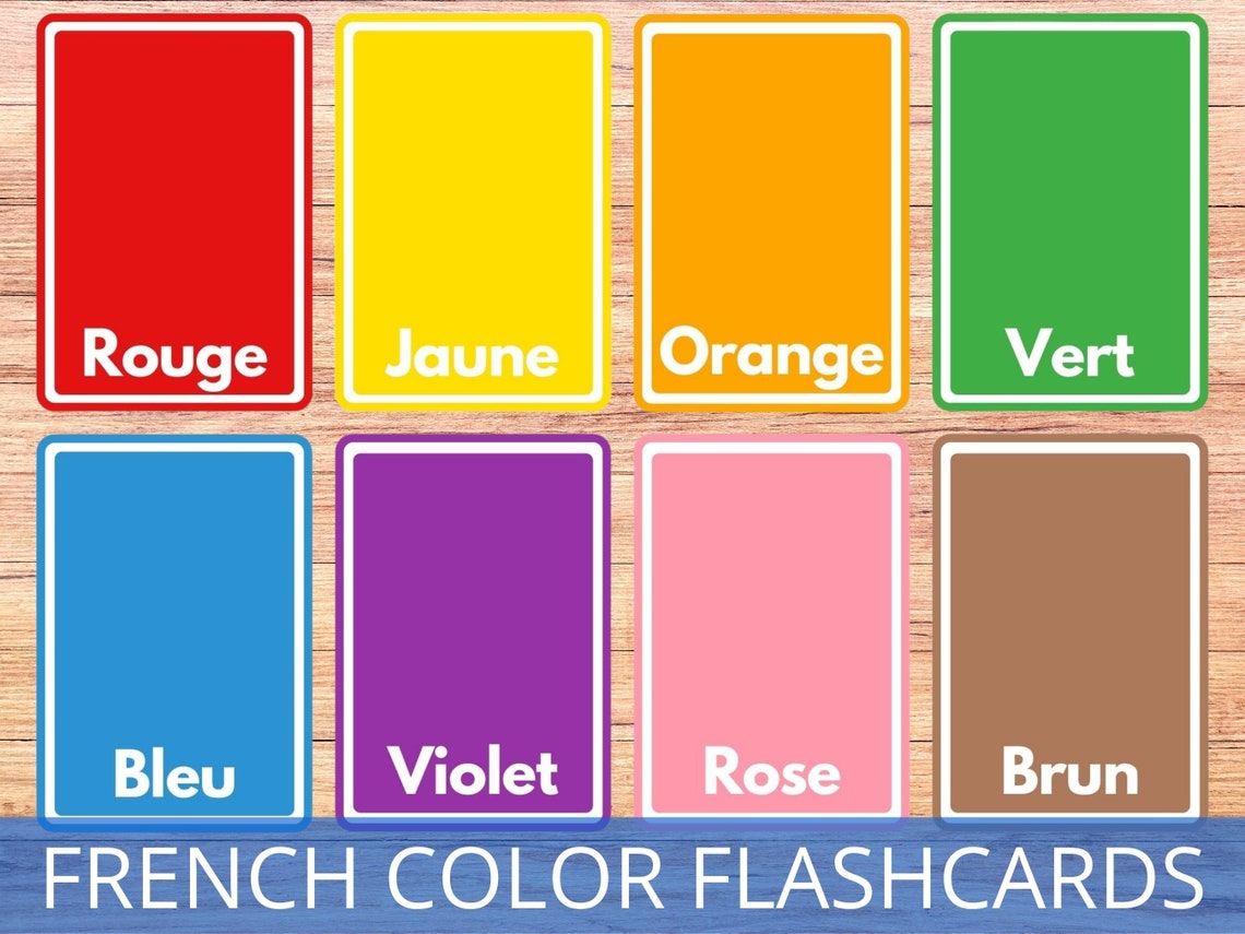 FRENCH FRUIT PRINTABLE Flashcards Basic French Vocabulary | Etsy