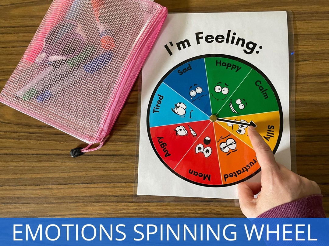 Feelings Wheel for Kids, Self-regulation Zones Tool, Emotions Chart ...