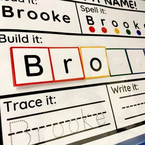 Custom Name Tracing Sheet, Learn to Spell and Write Name, Preschool and ...