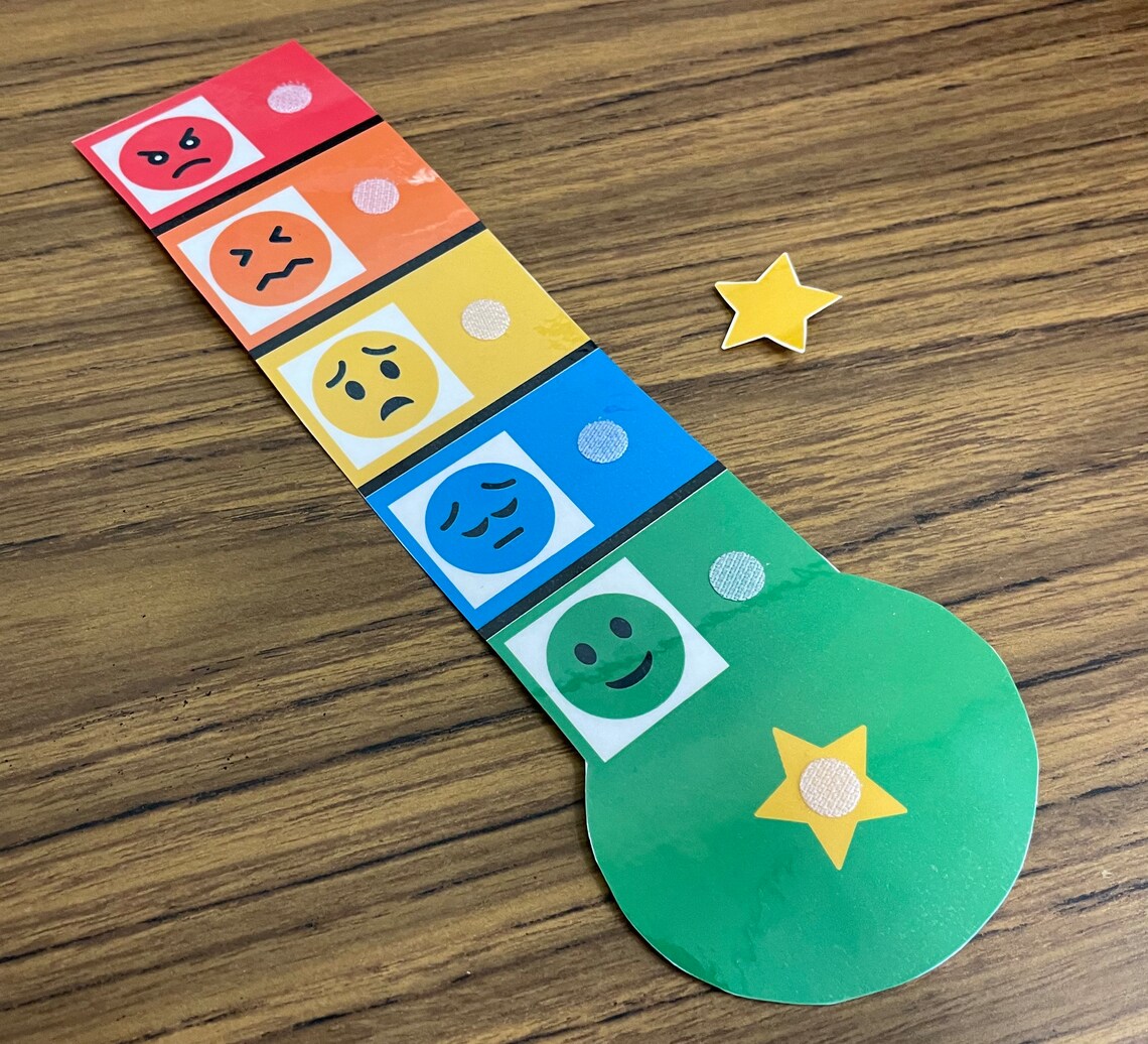 Feelings Thermometer Visual Self-regulation Zones Tool - Etsy