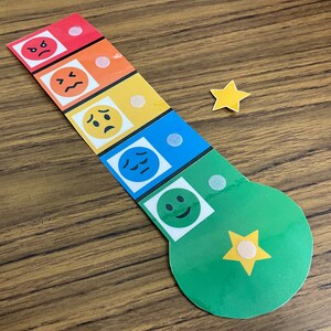 Feelings Thermometer Visual, Self-regulation Zones Tool, Calming Corner ...