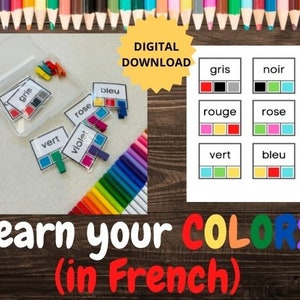 FRENCH CLOTHING PRINTABLE Flashcards, Basic French Vocabulary, France ...