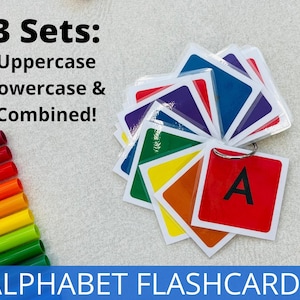 ALPHABET Flash Cards, Teaching Letters, ABC Printable Flashcards ...