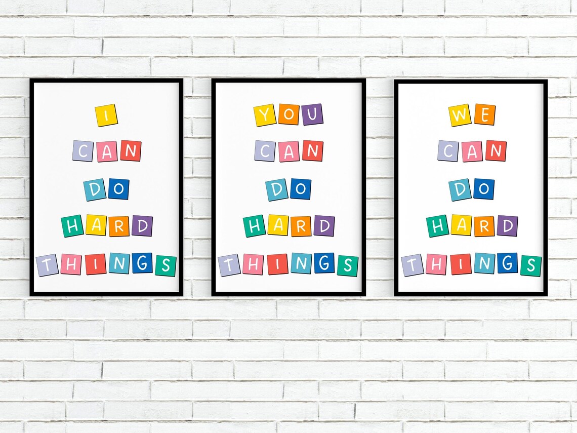 THINK Before You Speak Poster Set Botanical Classroom Decor - Etsy