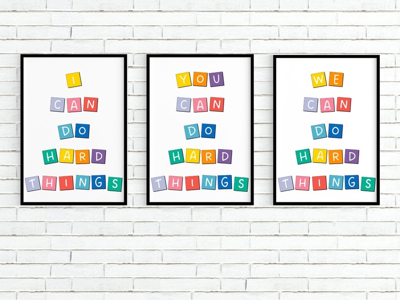THINK Before You Speak Poster Set, Botanical Classroom Decor, Class ...