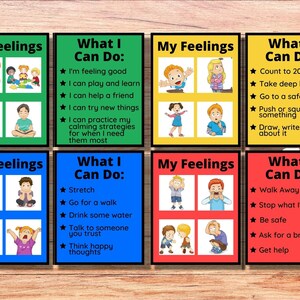 Self-regulation Zones Flashcards, Calming Corner Tools, Emotional ...