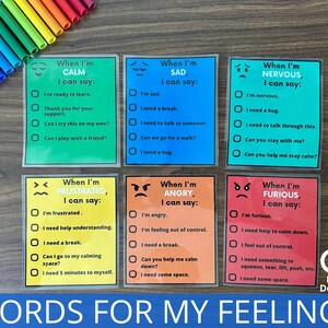 FRENCH Self-regulation Zones Bulletin Board, Calming Corner Tools ...