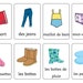 FRENCH CLOTHING PRINTABLE Flashcards, Basic French Vocabulary, France ...