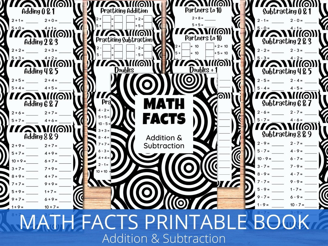 Addition and Subtraction Math Facts Elementary Math Practice - Etsy