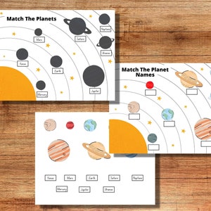 Solar System Worksheets, Planets Busy Book Pages, Preschool Busy Binder ...