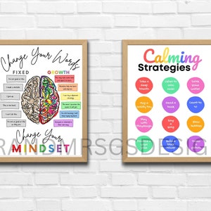 12 Counseling Posters, Therapy Office Decor, School Psychologists Wall ...