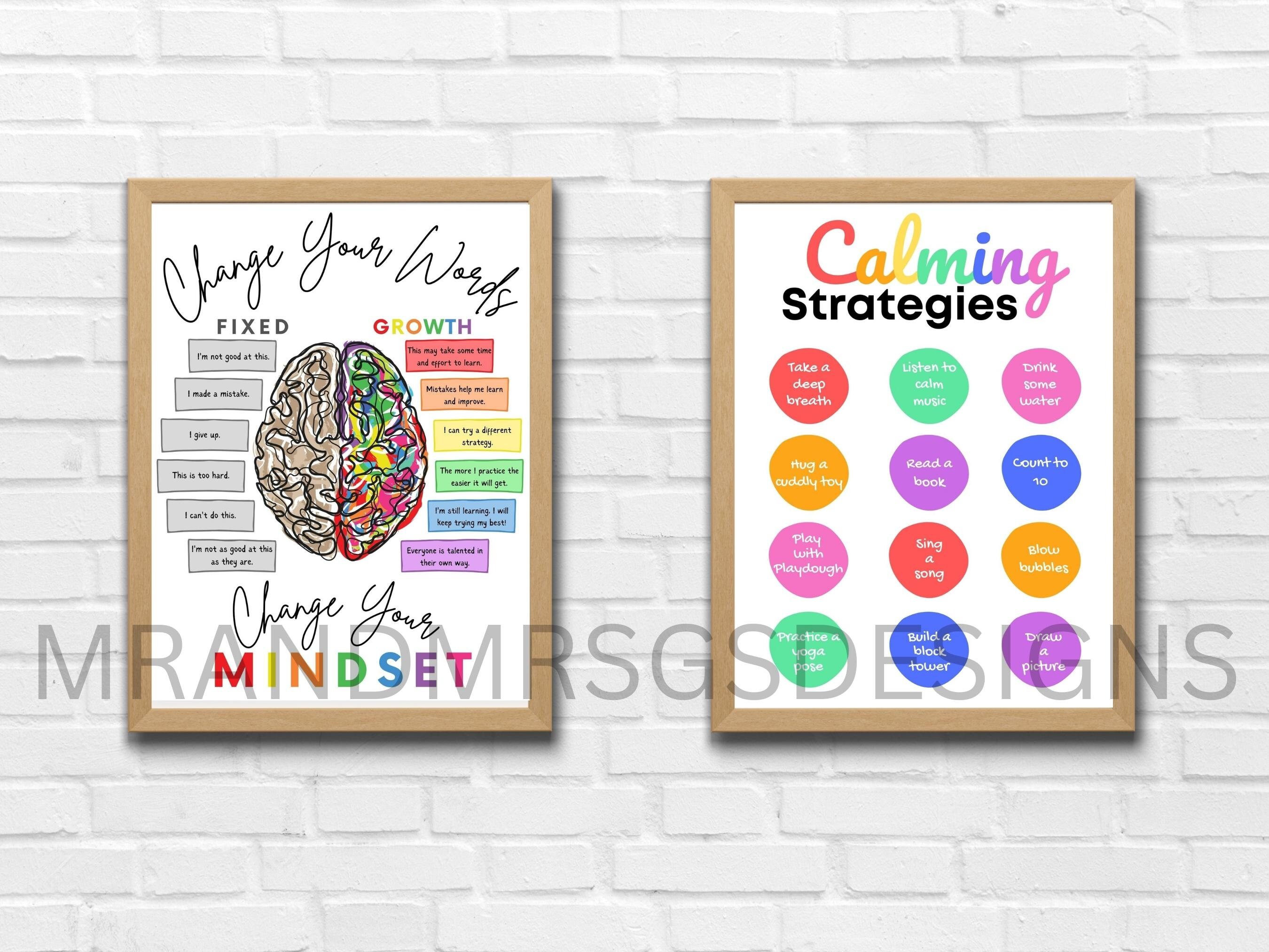 12 Counseling Posters, Therapy Office Decor, School Psychologists Wall ...