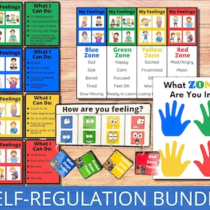 Coping Strategy Cards, Words for My Feelings, Self Regulation Verbal ...