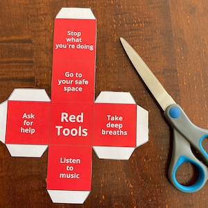 Self-regulation Zone Strategy Dice, Calming Corner Tools, Emotional ...