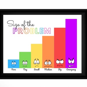 Size of the Problem Scale, Emotional Regulation Kids Tool, Calming ...