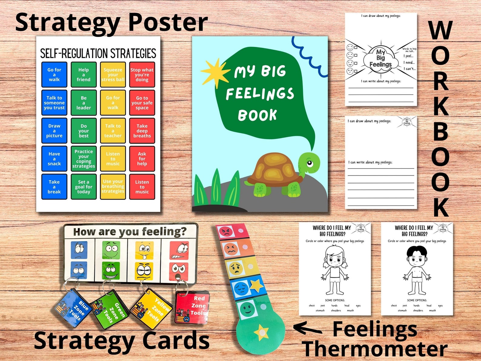Self Regulation Zones Ultimate Bundle Calming Corner Tools Etsy