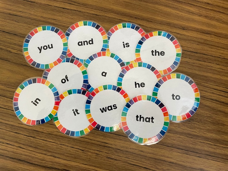 Sight Word Flashcards Fry's First 100 Sight Words - Etsy
