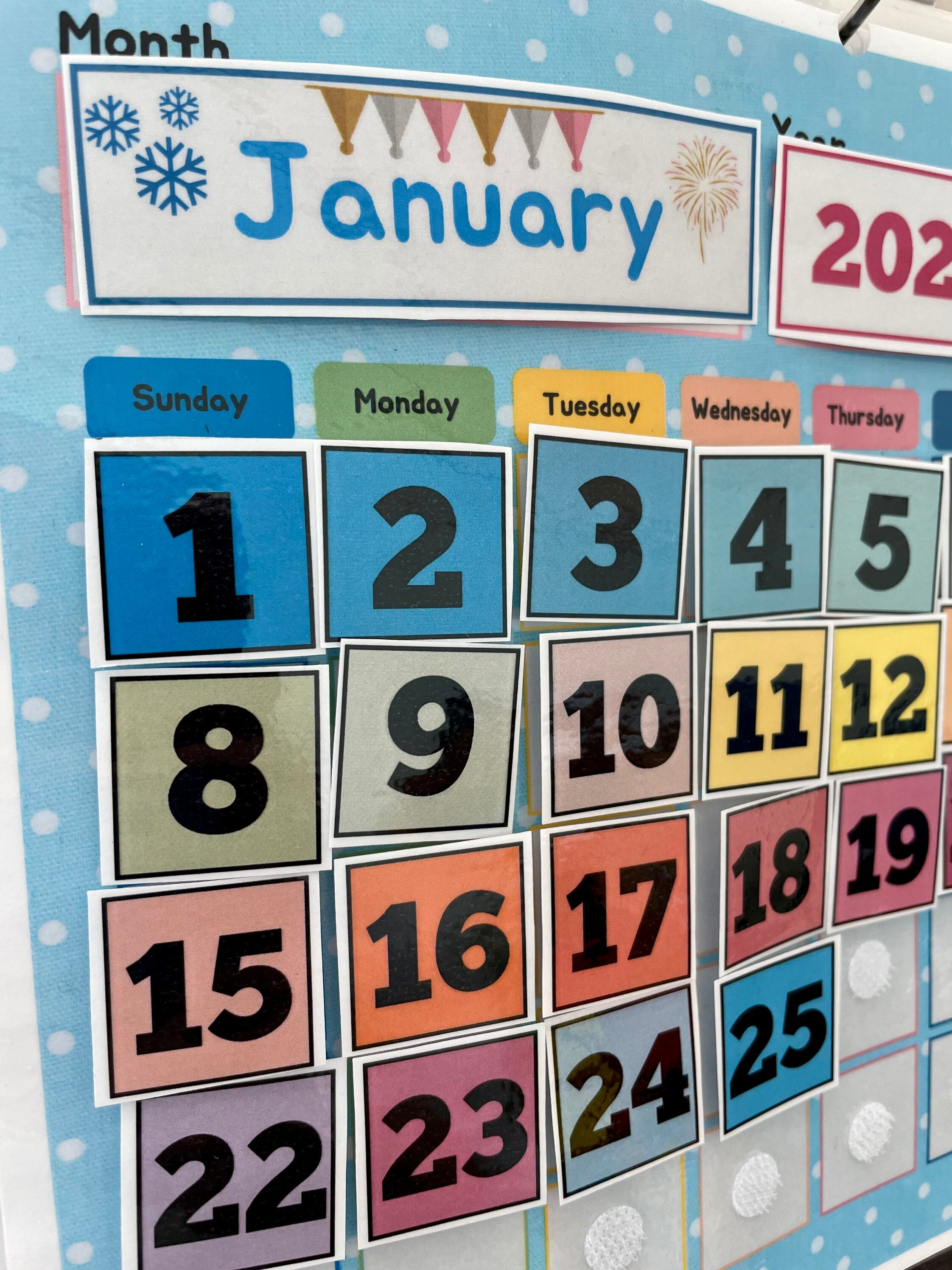Perpetual Calendar for Kids Preschool Calendar Board | Etsy