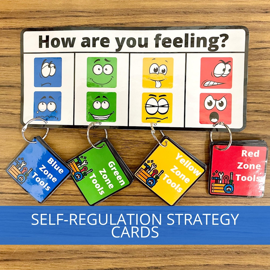 Self-regulation Zone Strategy Cards for Kids, Understanding Your Zones ...