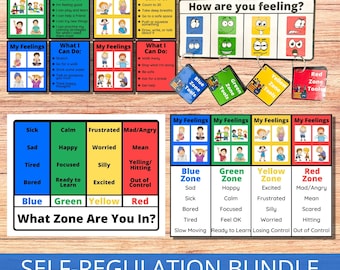 My Zones of Regulation Emoji Bundle Educational SEN Resource - Etsy