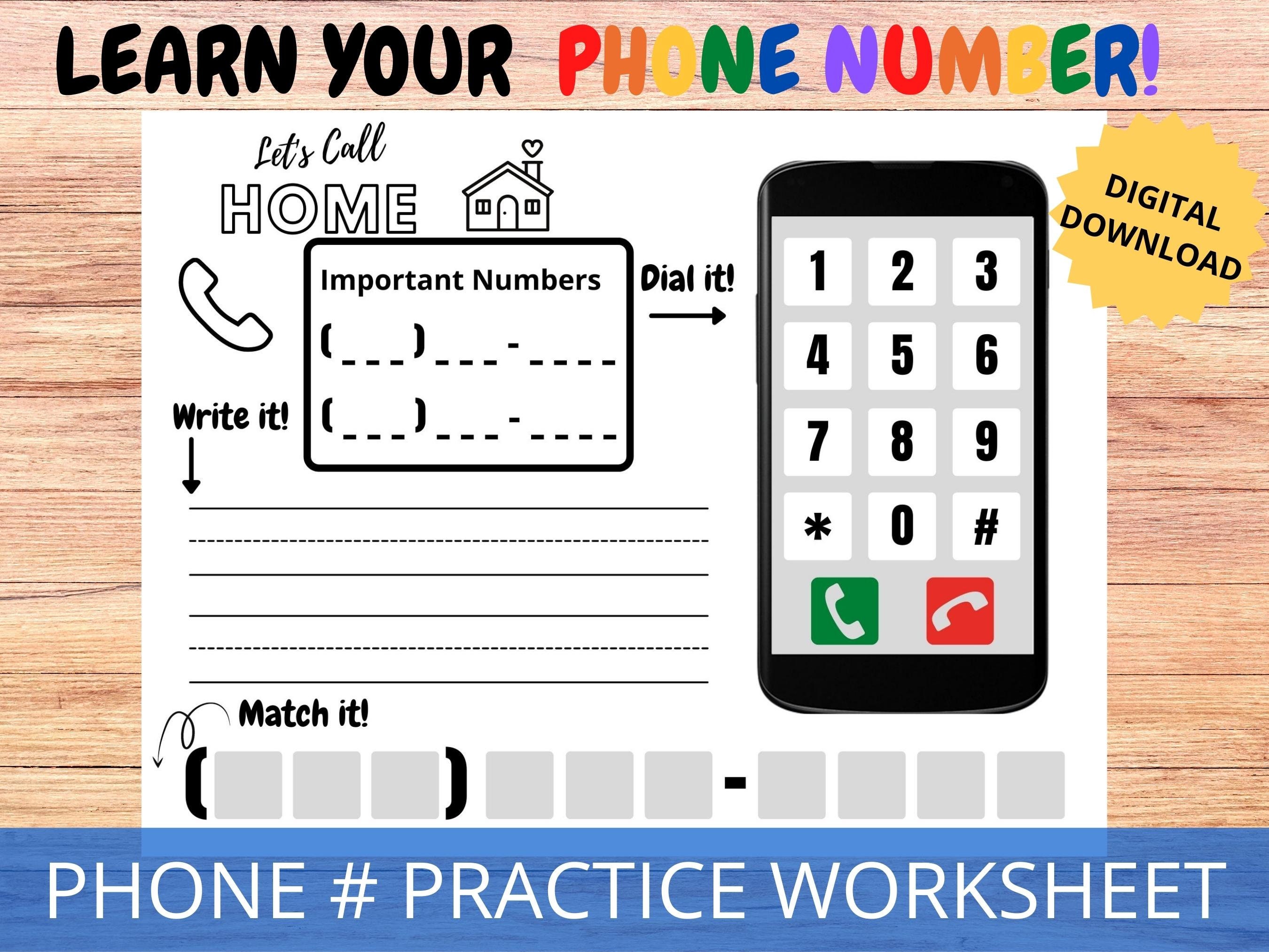 Life Skills for Kids Printable Bundle Telling Time Phone - Etsy