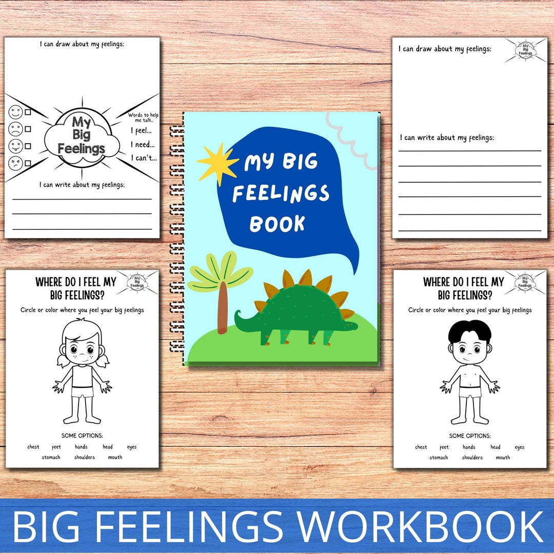 Self-regulation Zones Workbook for Kids, Calm Corner Tools, Feelings ...