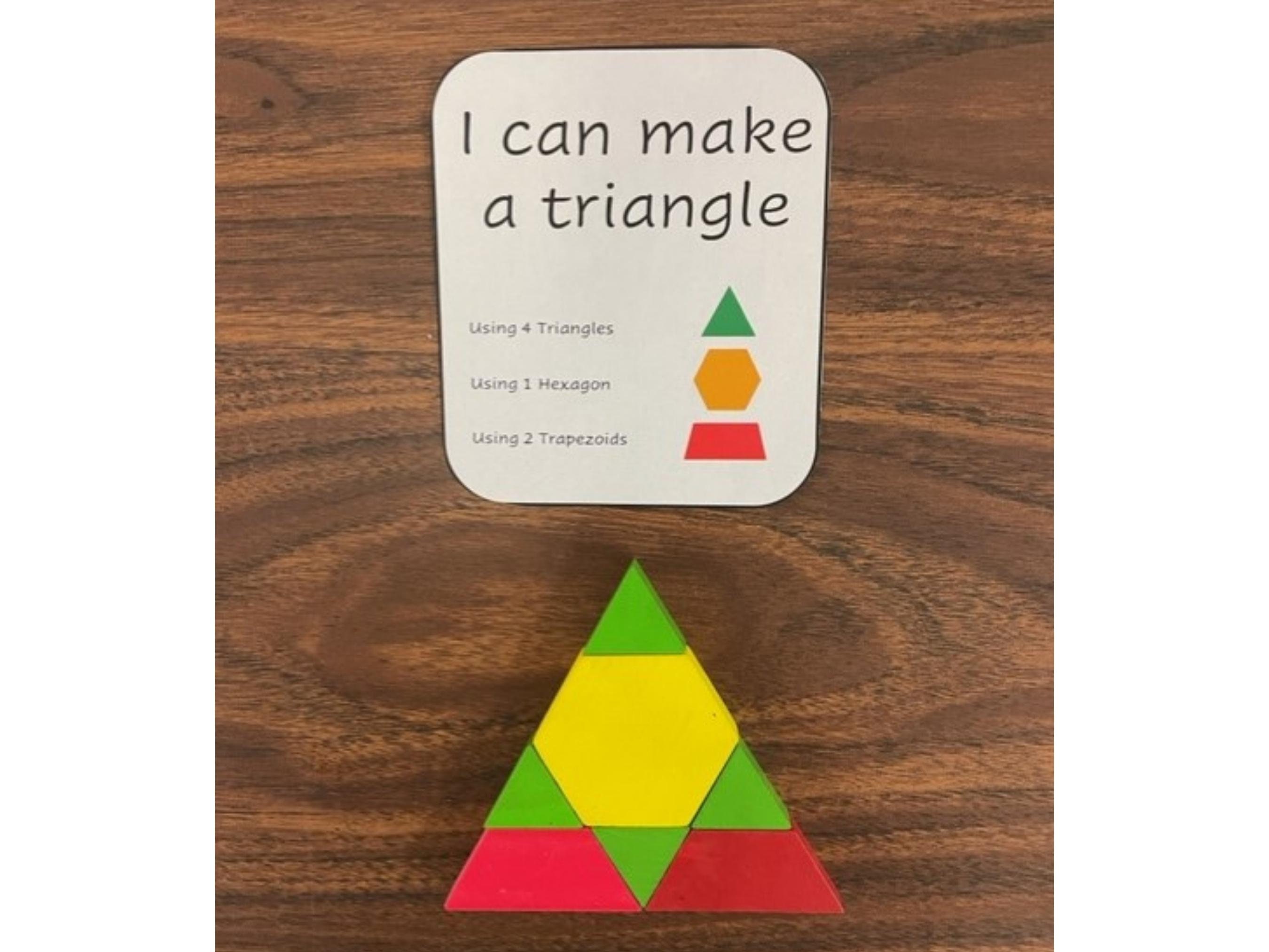 Pattern Blocks Stem Challenge Cards Tangram Puzzle 2D Shapes | Etsy