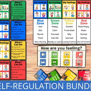 Self-regulation Zones BUNDLE Calming Corner Tools | Etsy