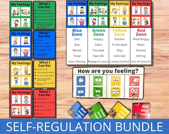Self-regulation Zones BUNDLE Calming Corner Tools | Etsy Canada