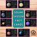 Solar System Fact Cards, Planet Flashcards, Space Flashcards, Classroom ...