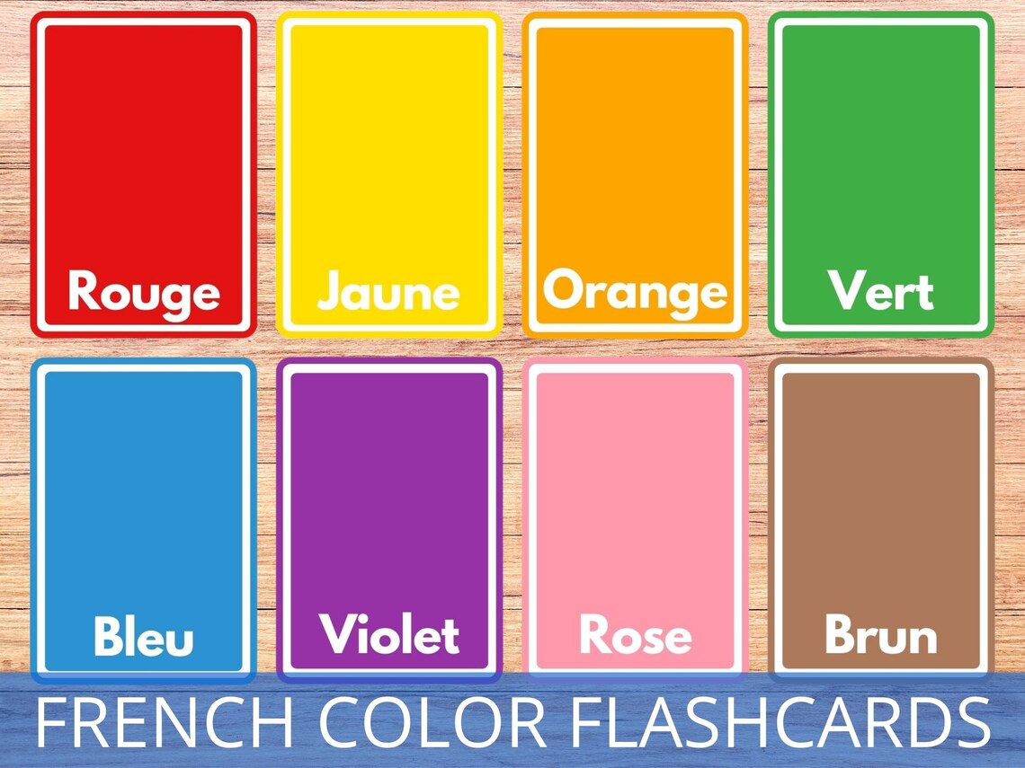 Learning Colors Flashcards Printable Flashcards for Toddlers - Etsy